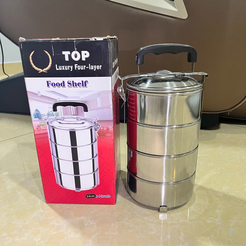 Stainless Steel Bento Lunch Box Tiffin Carrier 不锈钢饭盒 | Shopee Malaysia