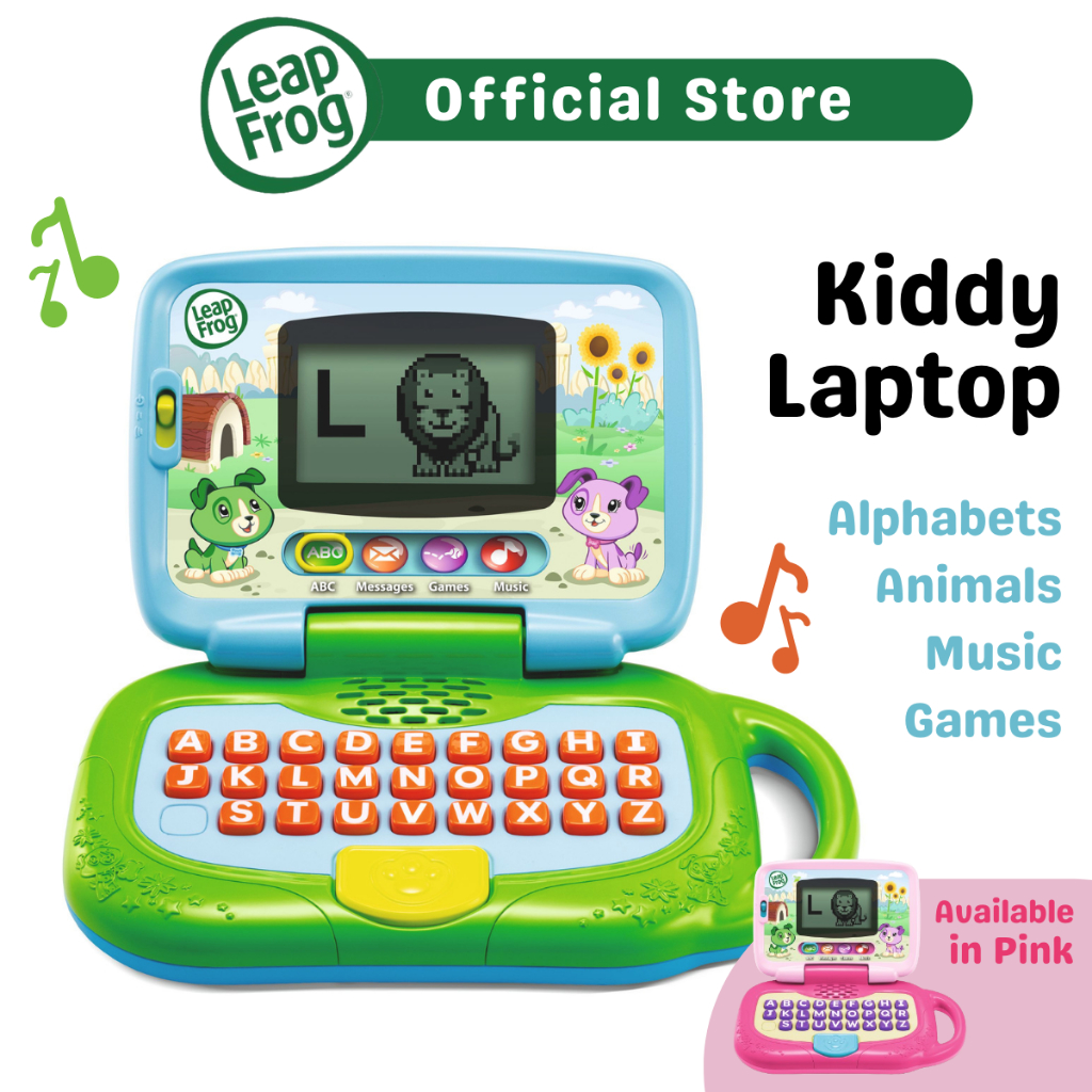 LeapFrog My Own Leaptop - Green & Pink Children Kids Portable Laptop ...