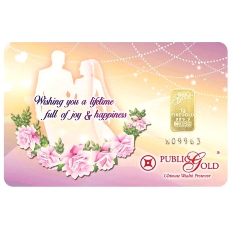 GOLD BAR WEDDING 1 GRAM | Shopee Malaysia