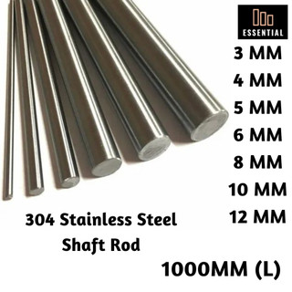 304 Rod Stainless Steel Shaft SS304 Round Bar Besi Tahan Karat 3mm 4mm ...