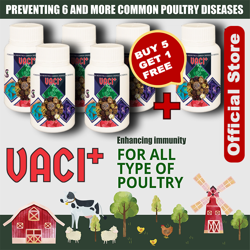 BUY 5 FREE 1 VACI (100Grams) - Poultry Immunity Booster, Preventing 6 ...
