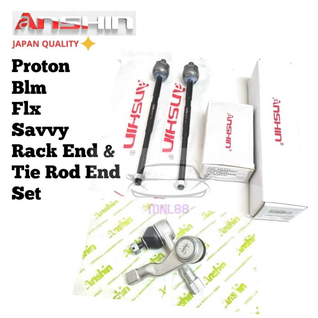 Proton Saga Blm Flx Savvy Rack End & Tie Rod End Combo Set Made In ...