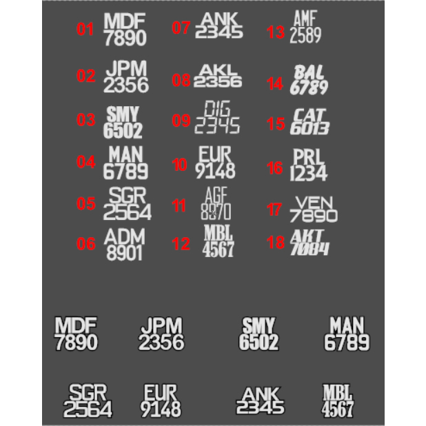 🔥NOMBER PLATE MOTOR STICKER DEPAN🔥 | Shopee Malaysia