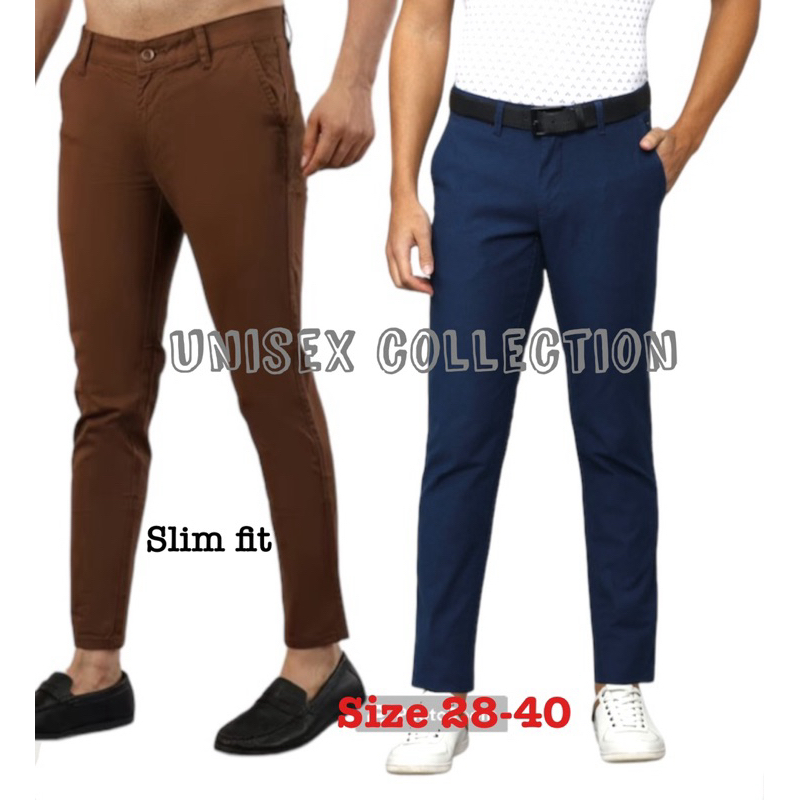 SELUAR SLACK SLIM FIT UNQ STRETCHABLE 28-40 READY STOCK||ship FROM KL ...