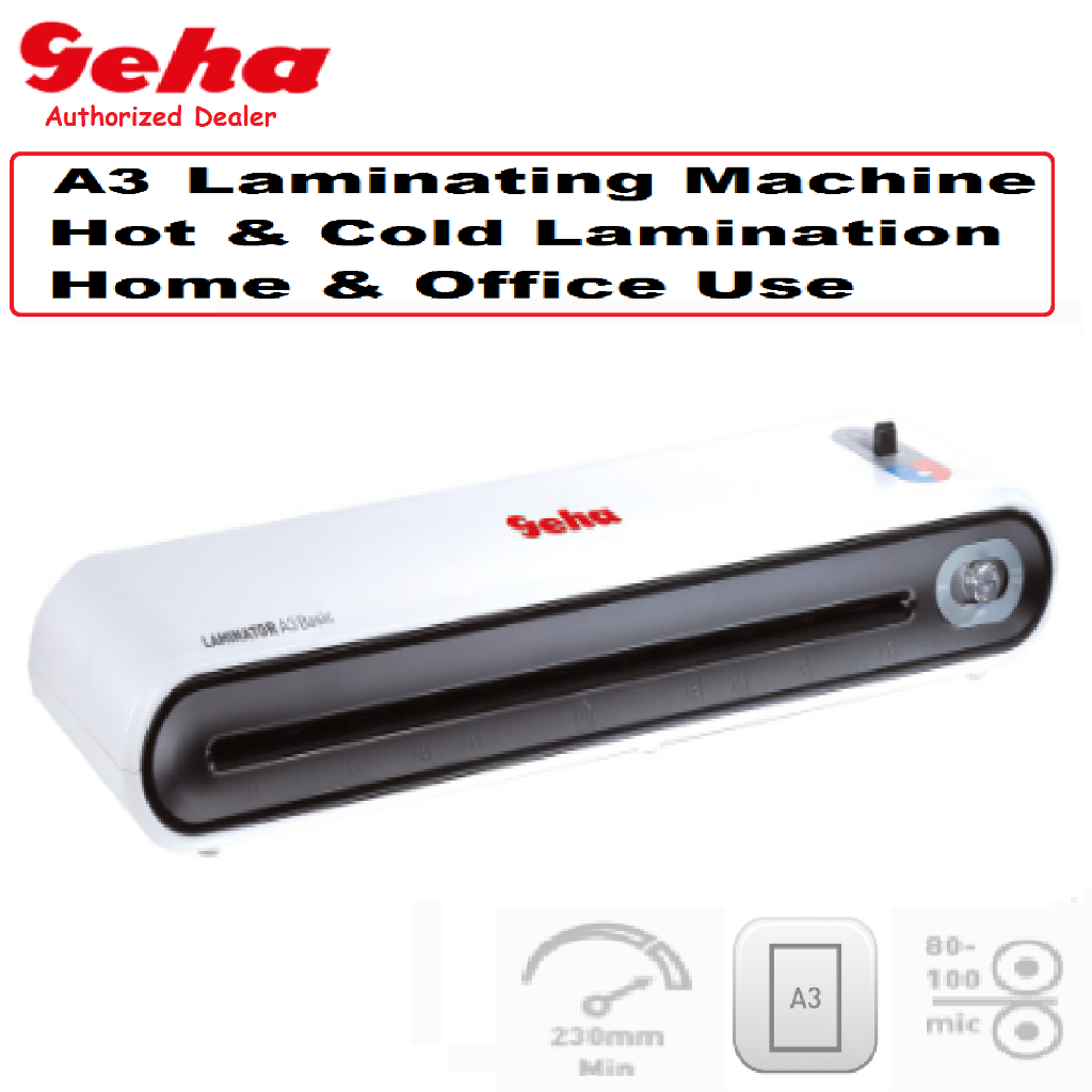 GEHA A3 Laminate Machine Laminating Machine Laminator Home & Office ...