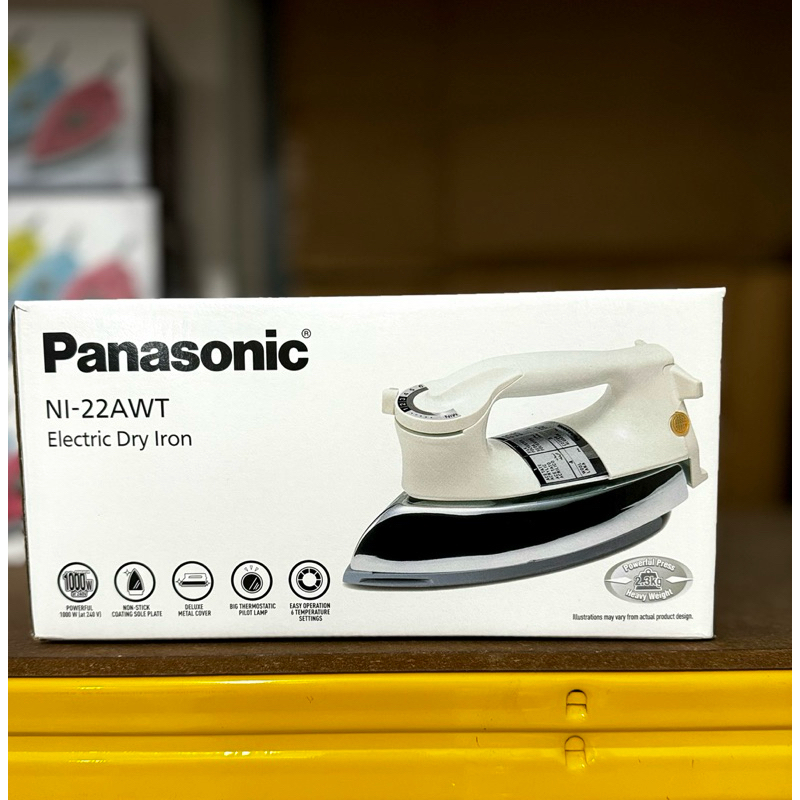Panasonic 2.3kg Dry Iron ( Non-Stick Soleplate ) NI-22AWT (Ready Stock ...