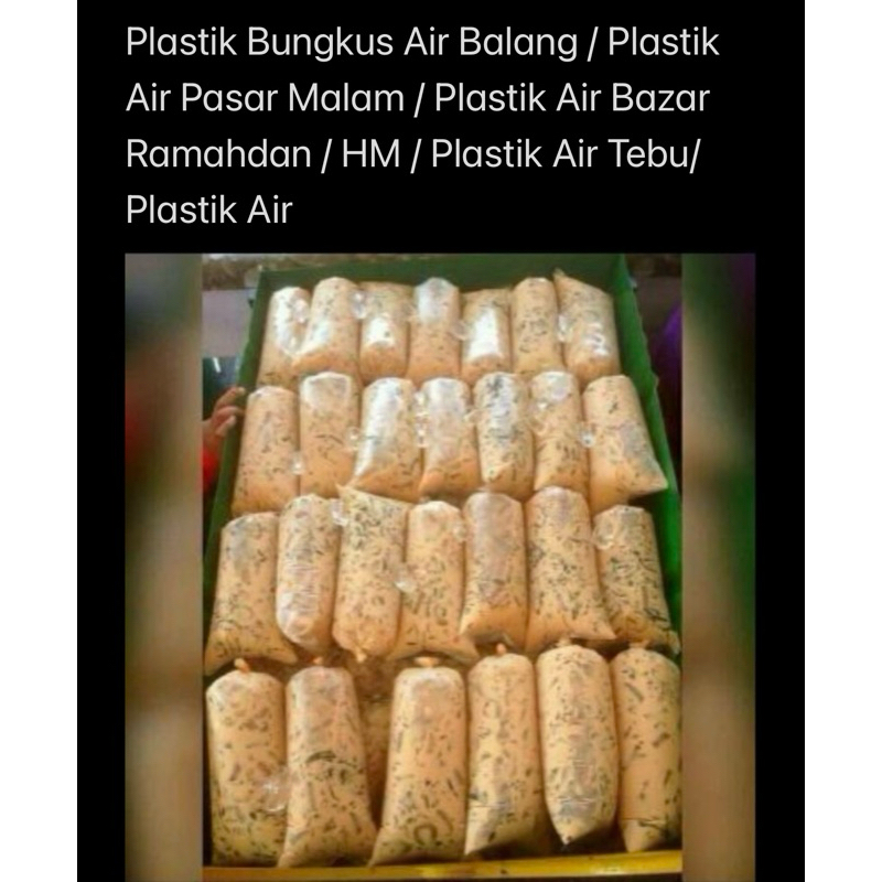 (1kg) Plastik Bungkus Air Buah Balang Pasar Malam Bazar Ramadan HM ...