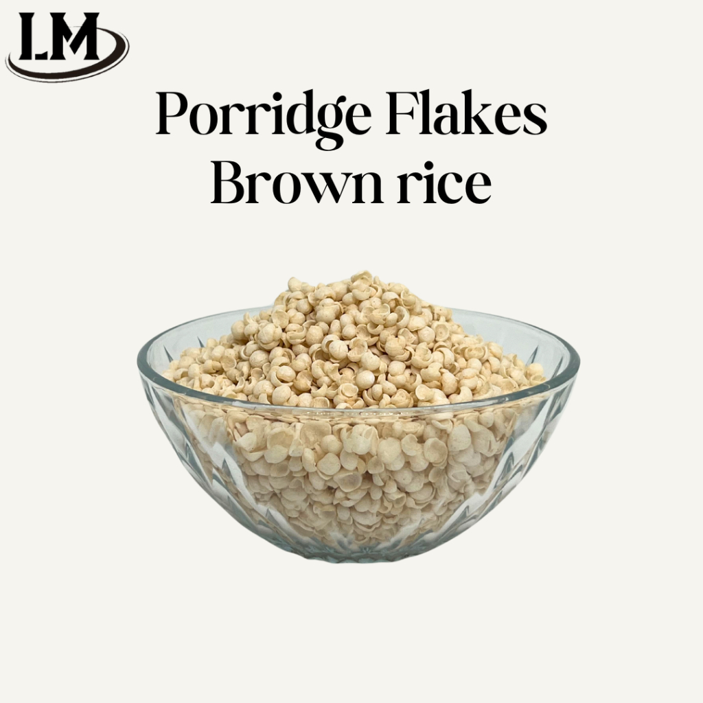 Porridge Flakes Brown Rice / Bubur Kasar Beras Merah / 糙米粥片 250g ...