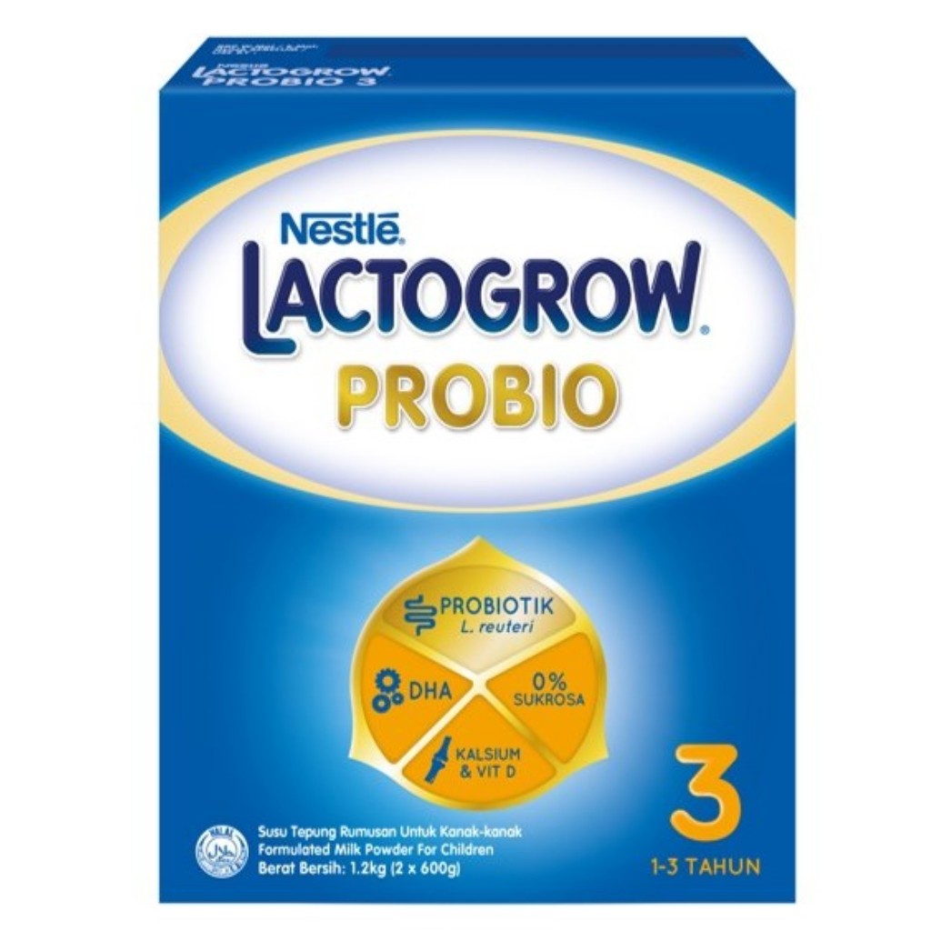 Nestle Lactogrow Probio 3 Milk Powder, 1.2kg (Assorted) | Shopee Malaysia