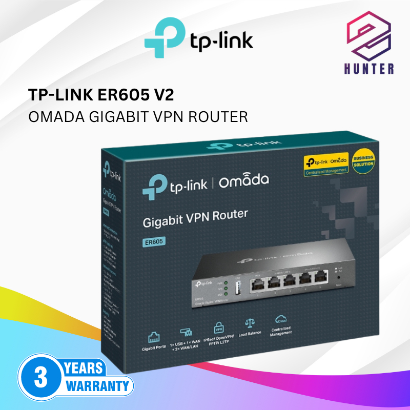 TP-LINK ER605 V2 OMADA GIGABIT VPN ROUTER | Shopee Malaysia