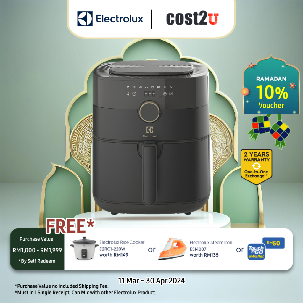 Electrolux 5L UltimateTaste 500 Digital Air Fryer | E6AF1-520K (Air ...