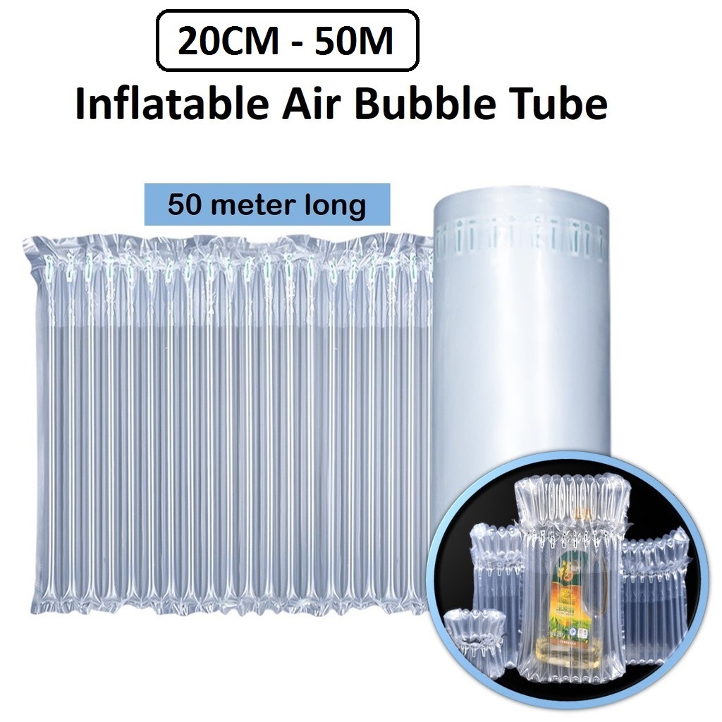 20cm Thickened 50M Inflatable Air Bubble 65um Wrap Packaging Protective ...