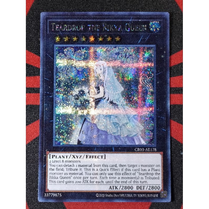 YOGIOH KONAMI CR03-AE178 Teardrop the Rikka Queen (Ultra Rare/Secret Rare) | Shopee Malaysia