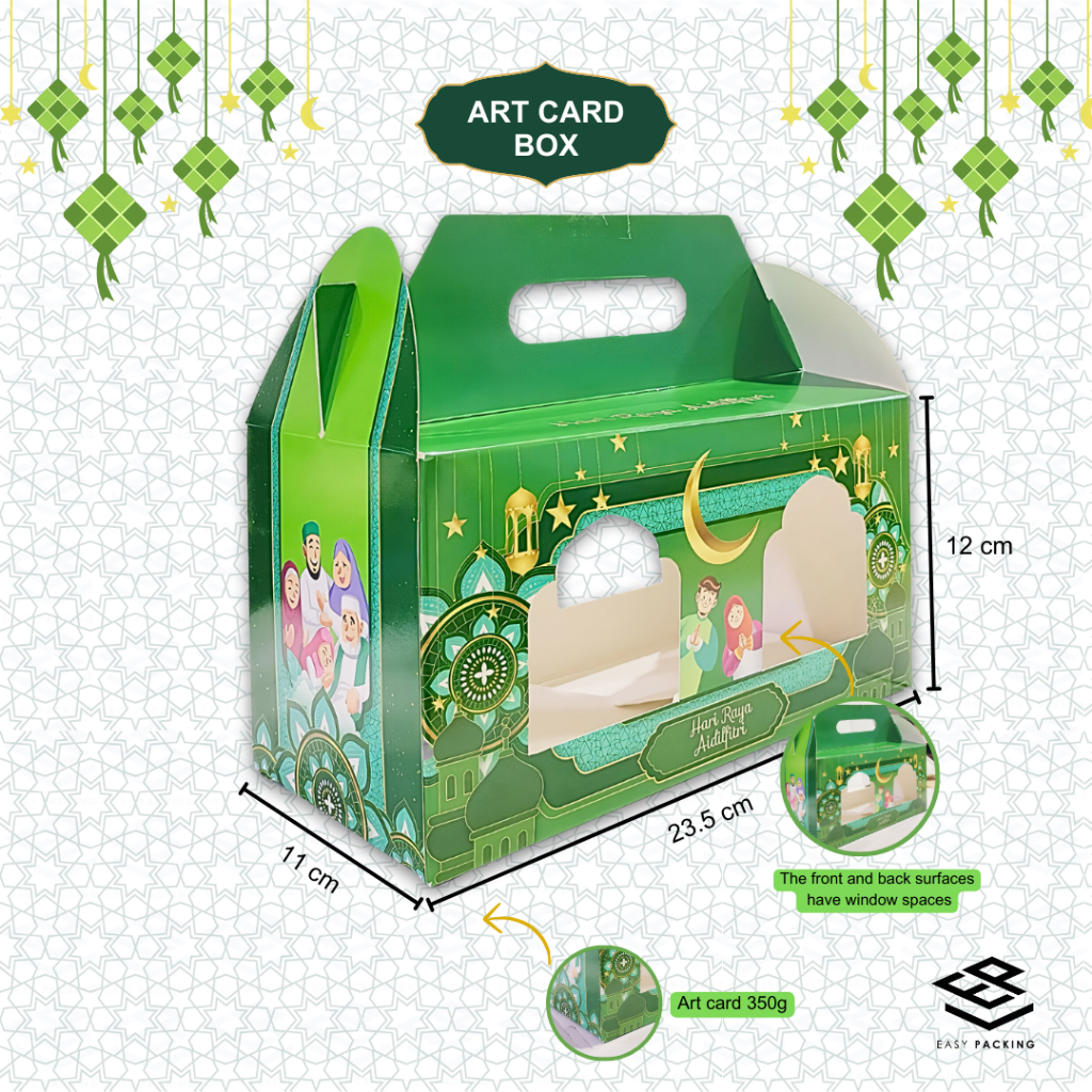 ( 2025 )Hari Raya Gift Box Hari Raya Window Kuih Lapis Box Cake Box ...