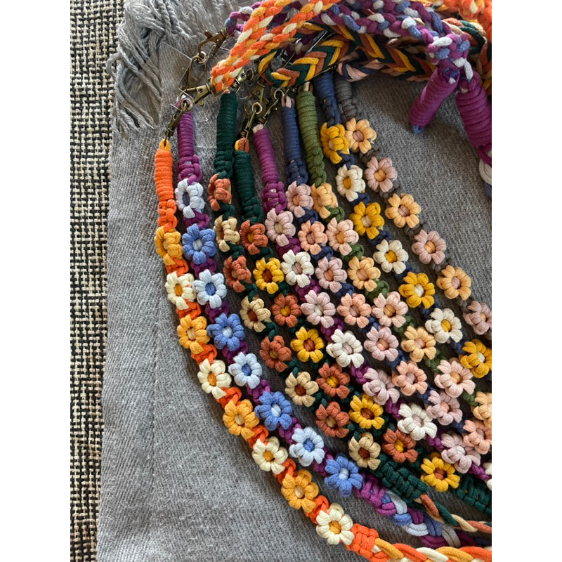 Handcrafted adjustable macrame handphone strap crossbody | Shopee Malaysia