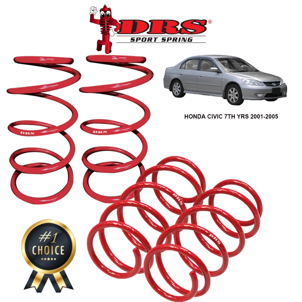 🔥DRS XP SERIES SPORT LOWERD SPRING SET HONDA CIVIC ES 01-05 (7th Gen ...