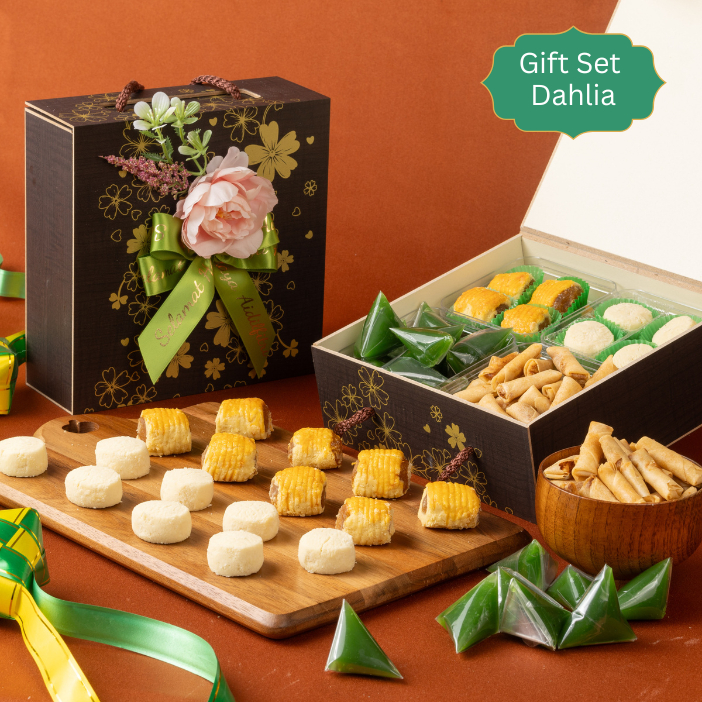 Hari Raya Giftset Dahlia Cookies Set of 4 Cookies | Shopee Malaysia