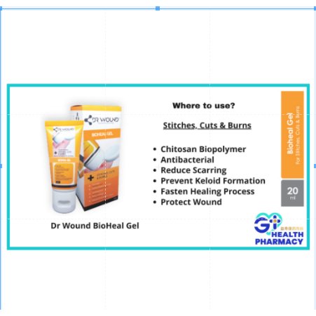 DR WOUND BioHeal Gel First Aid 7mL/20ml (wound care) | Shopee Malaysia