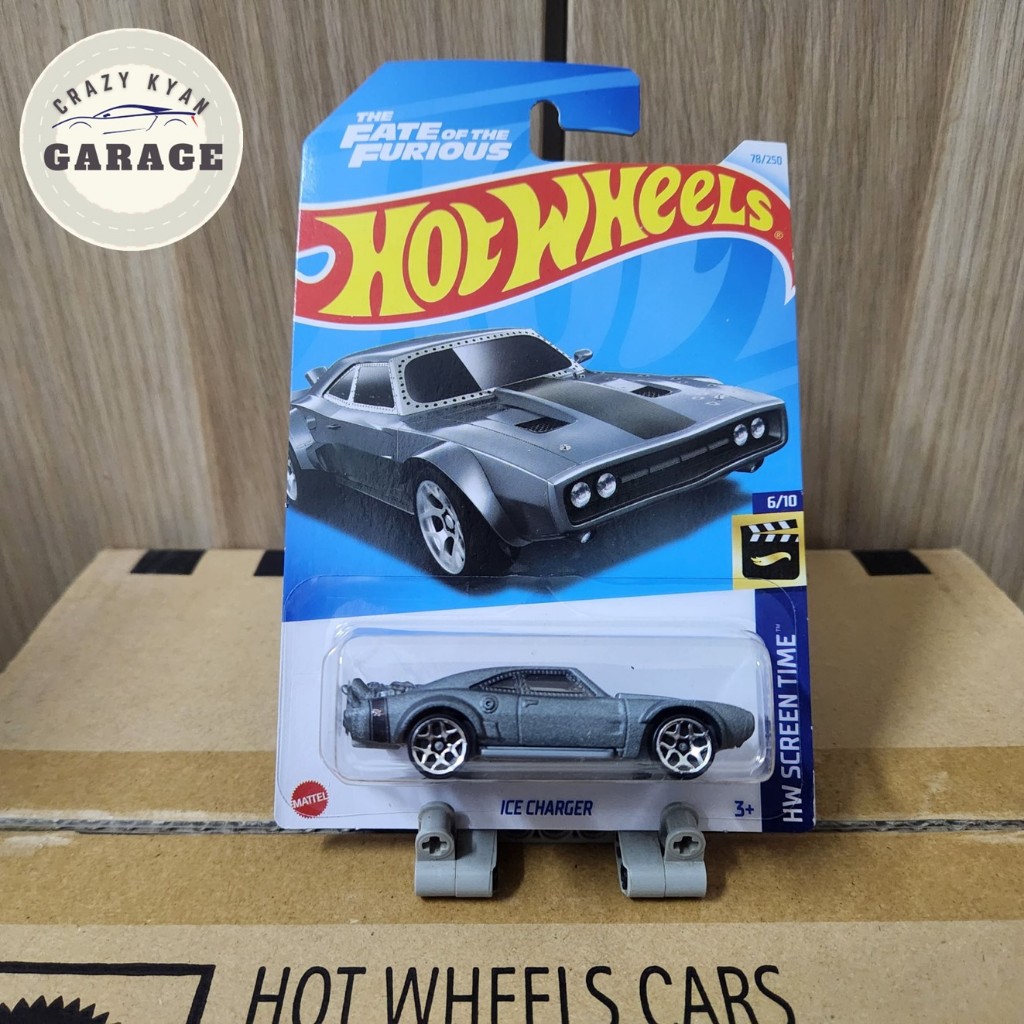 Hot Wheels Dodge ICE Charger Grey Diecast Toys Car for Boys ...