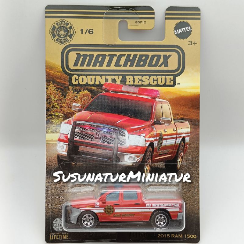 Matchbox County Rescue 2015 Ram 1500 (Card) MBX 2019 Miniature | Shopee ...