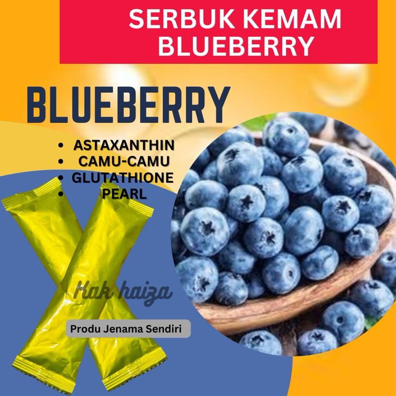 SERBUK KEMAM BLUEBERRY SACHET 3GRAM DI JAMIN SEDAP | Shopee Malaysia