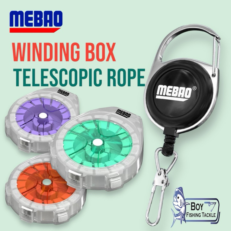 MEBAO WINDING BOX TELESCOPIC ROPE CABLE BOX FISHING ACCESSORIES CARBON ...