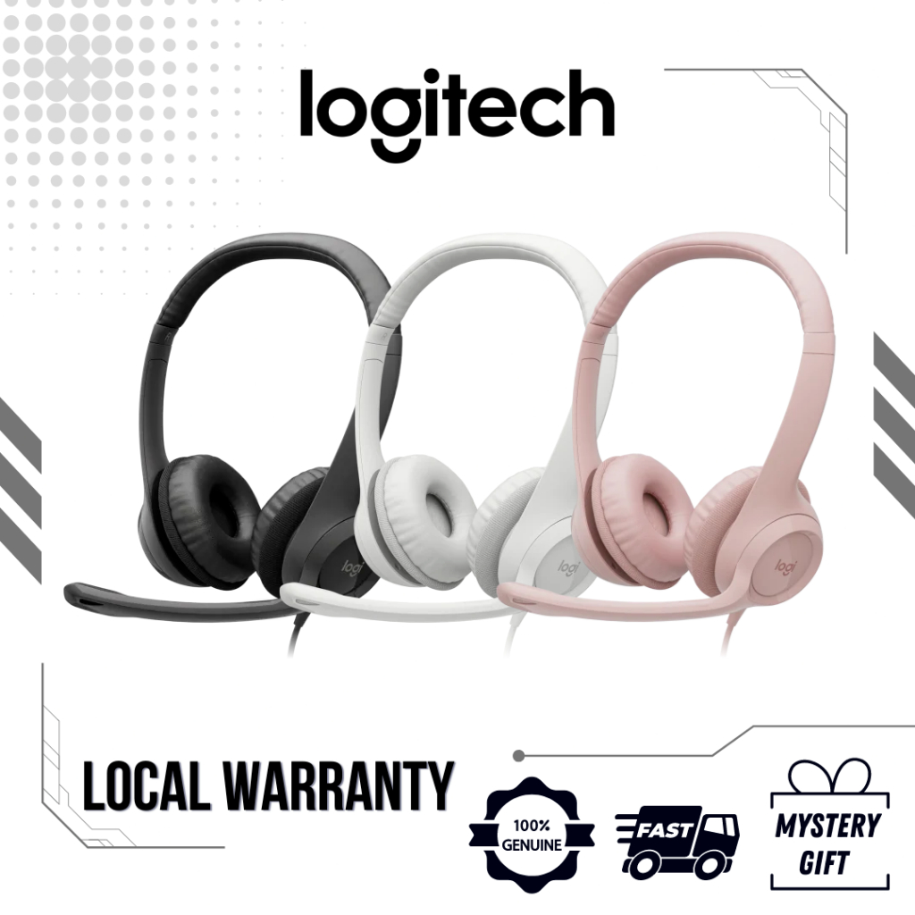 Logitech H390 USB Computer Wired Headset with Noise Cancelling ...
