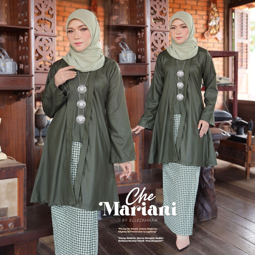 KEBAYA CHE MARIANI | KOTA BHARU | COTTON |KEBAYA KLASİK VIRAL | Shopee ...