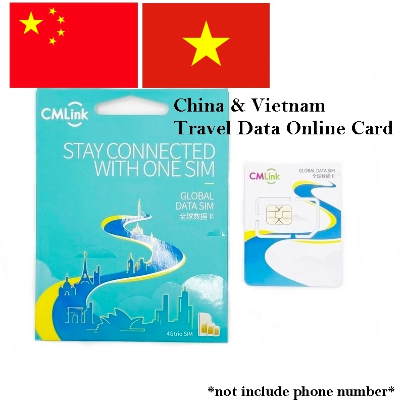 CMLink Travel China & Vietnam Data SIM Card 5G Online 4/5/6/7/10 days ...