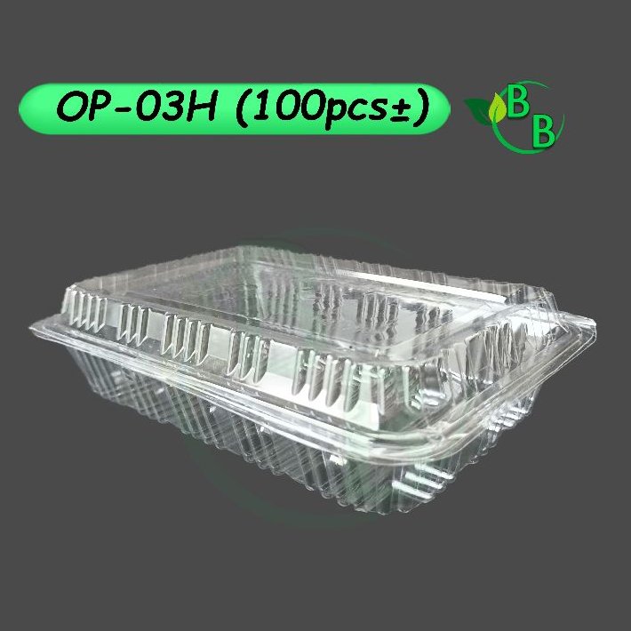 OPS 03H Clear Container / Disposable Food Container / Bakery Disposable ...