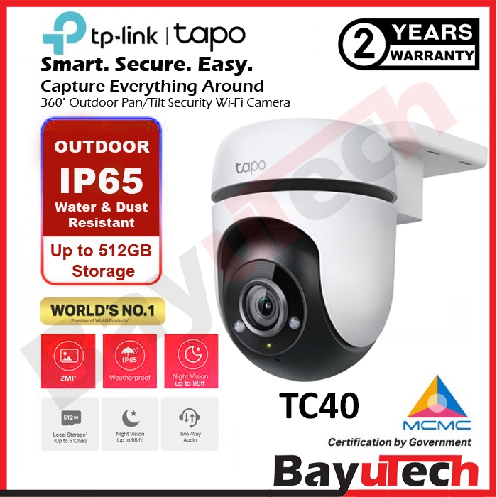 TP-Link Tapo C100 C220 C200 C210 C500 C510 3 ~ 4MP Full HD Pan / Tilt ...