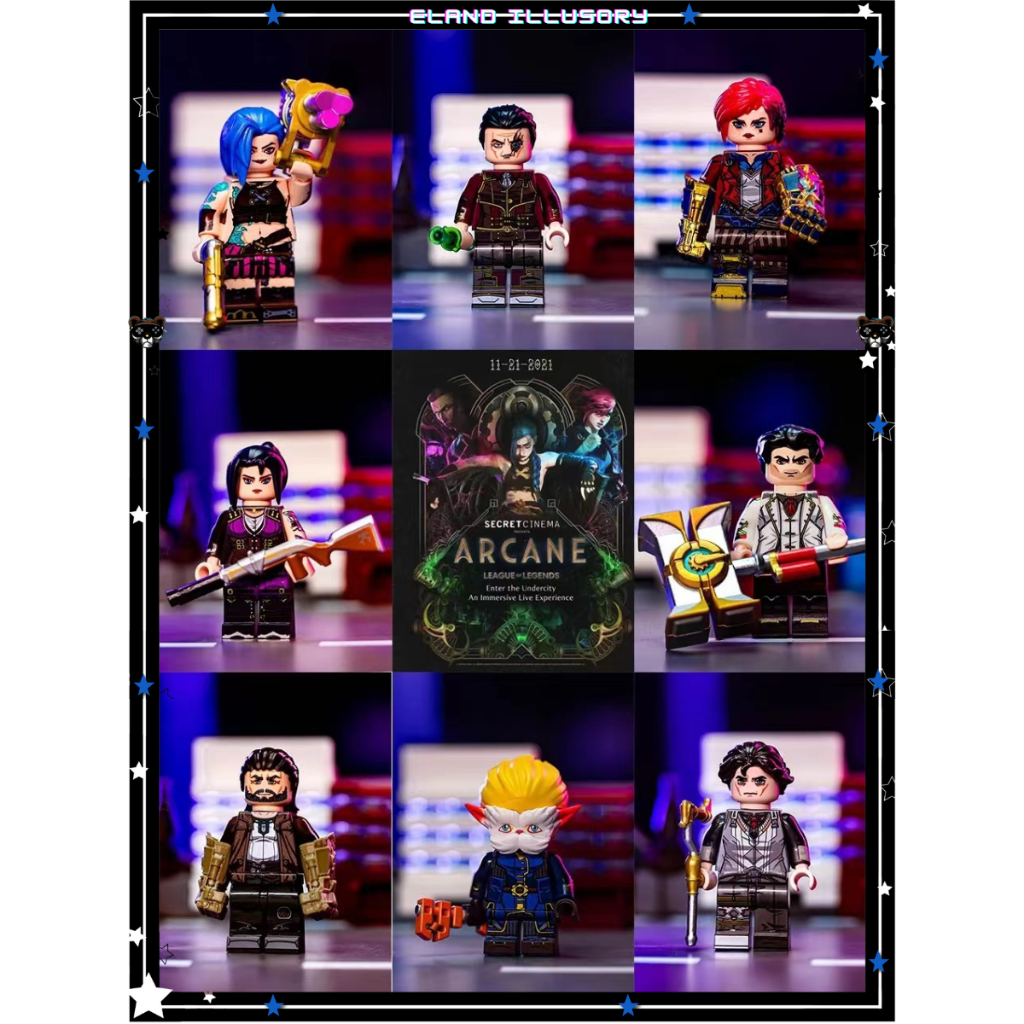 Arcane League of Legends Series Minifigure Vi, the enforcer of Piltover ...