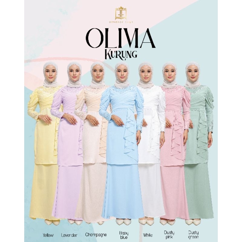 BAJU RAYA OLIVIA KURUNG BY GEROBOK GAGA | Shopee Malaysia