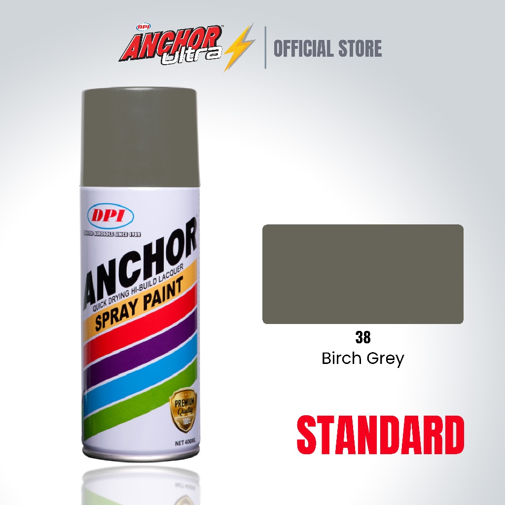 DPI Anchor Standard Grey Color / 400ml Spray Paint / Cat Sembur / Warna ...
