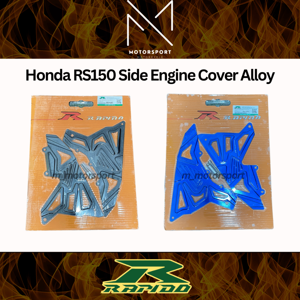 RAPIDO HONDA RS150 V1 V2 Alloy Crash Bar Cover Side Engine Casing ...