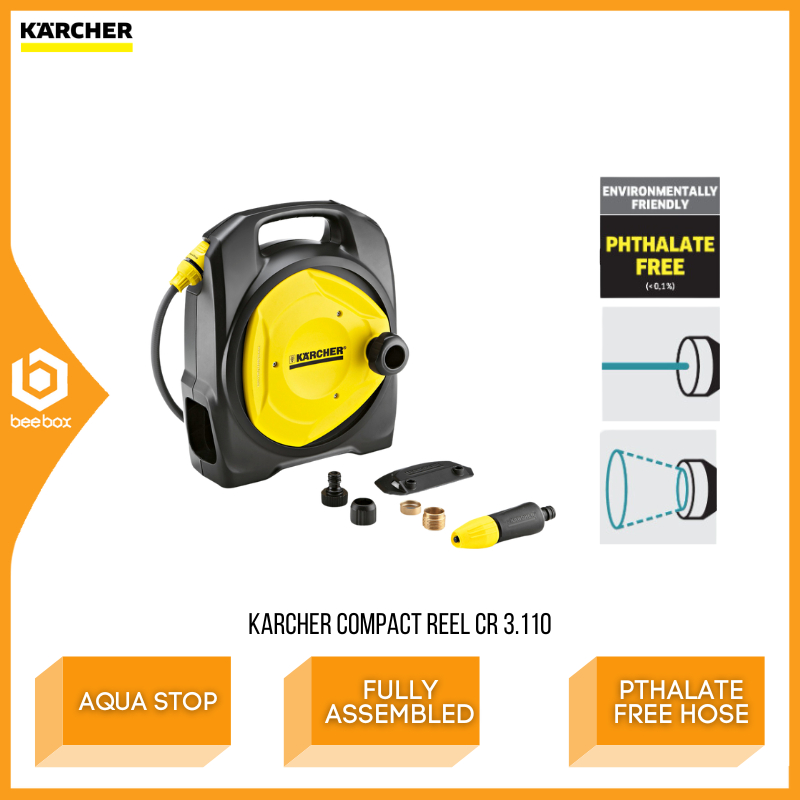 Karcher Compact Reel CR 3.110 Premium Hose Box CR 7.220 Automatic Hose Reel 2.645-210.0/2.645 ...