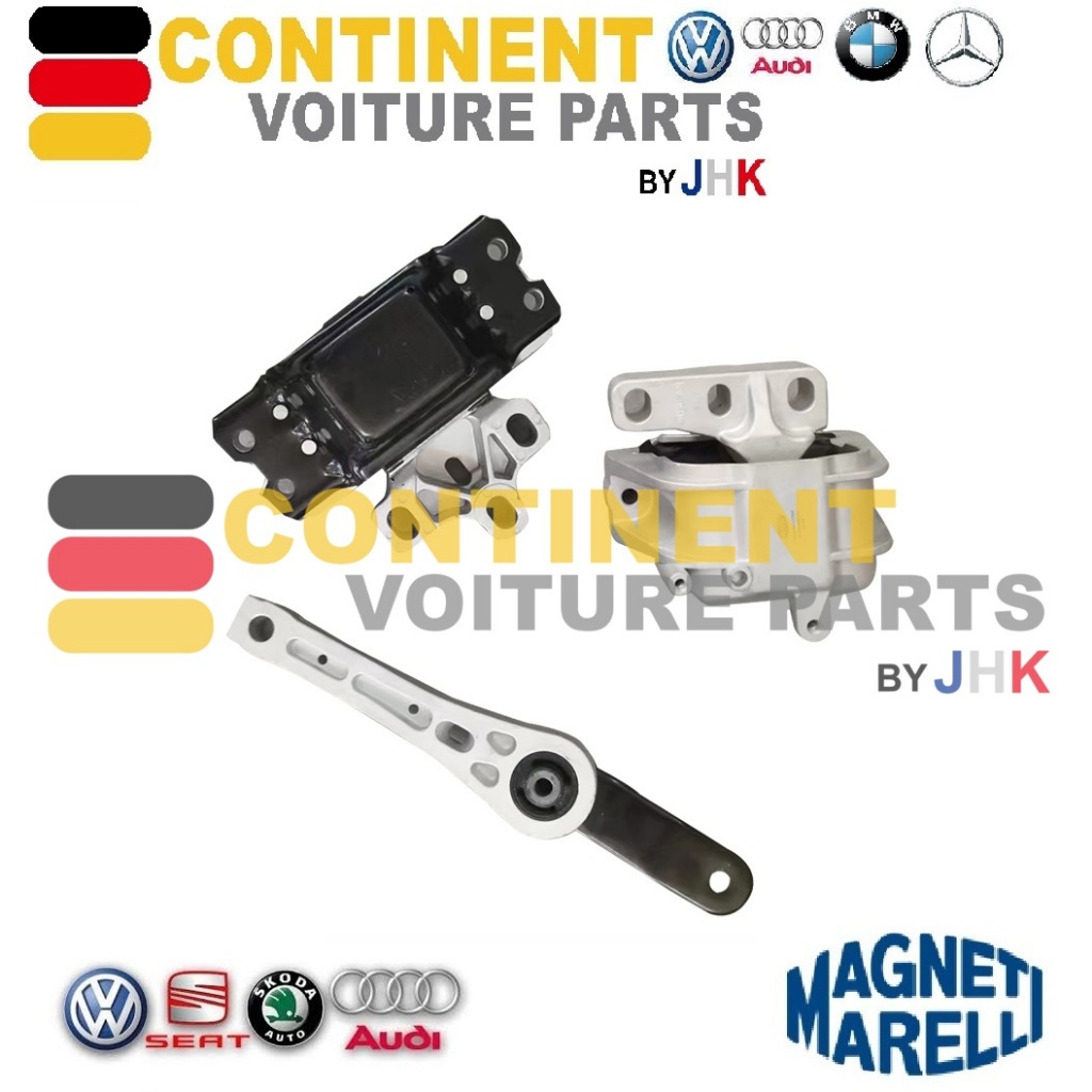 【ORIGINAL】Magneti Marelli(Italy) Engine Mounting Set Volkswagen Passat ...
