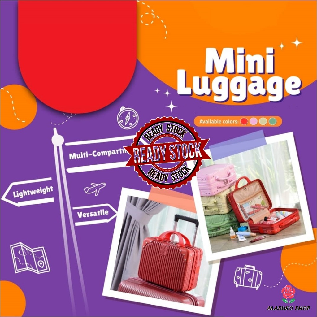 Mini Luggage Bag 4 Colors | Shopee Malaysia