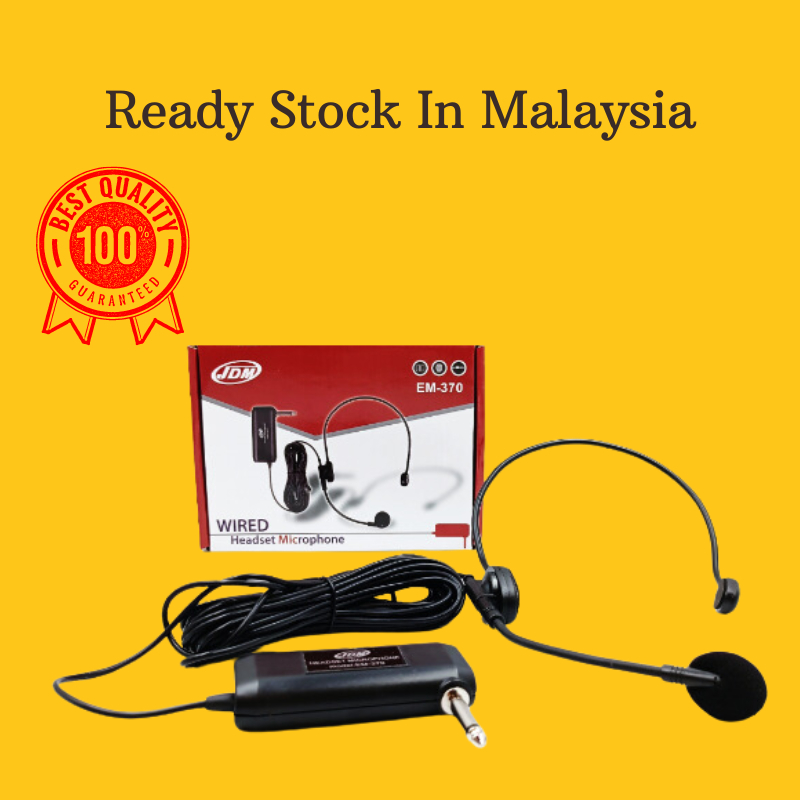 [ Ready Stock ] JDM EM370 Condenser Headset Microphone For Surau ...