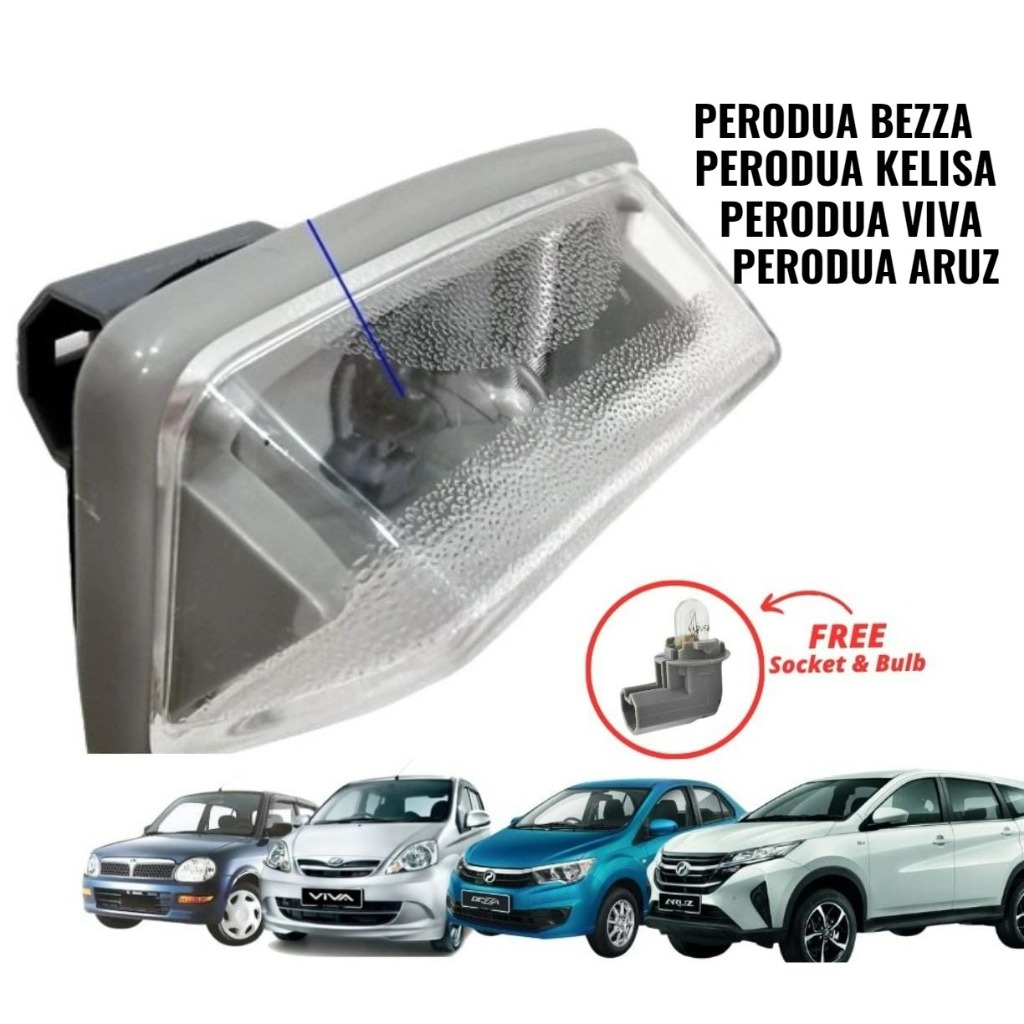 Lampu Nombor Plat Belakang Kereta Perodua Bezza Kelisa Viva Aruz Rear ...