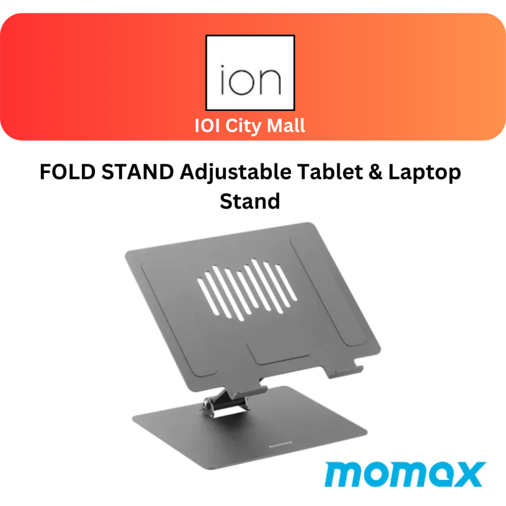 MOMAX FOLD STAND Adjustable Tablet & Laptop Stand | Shopee Malaysia