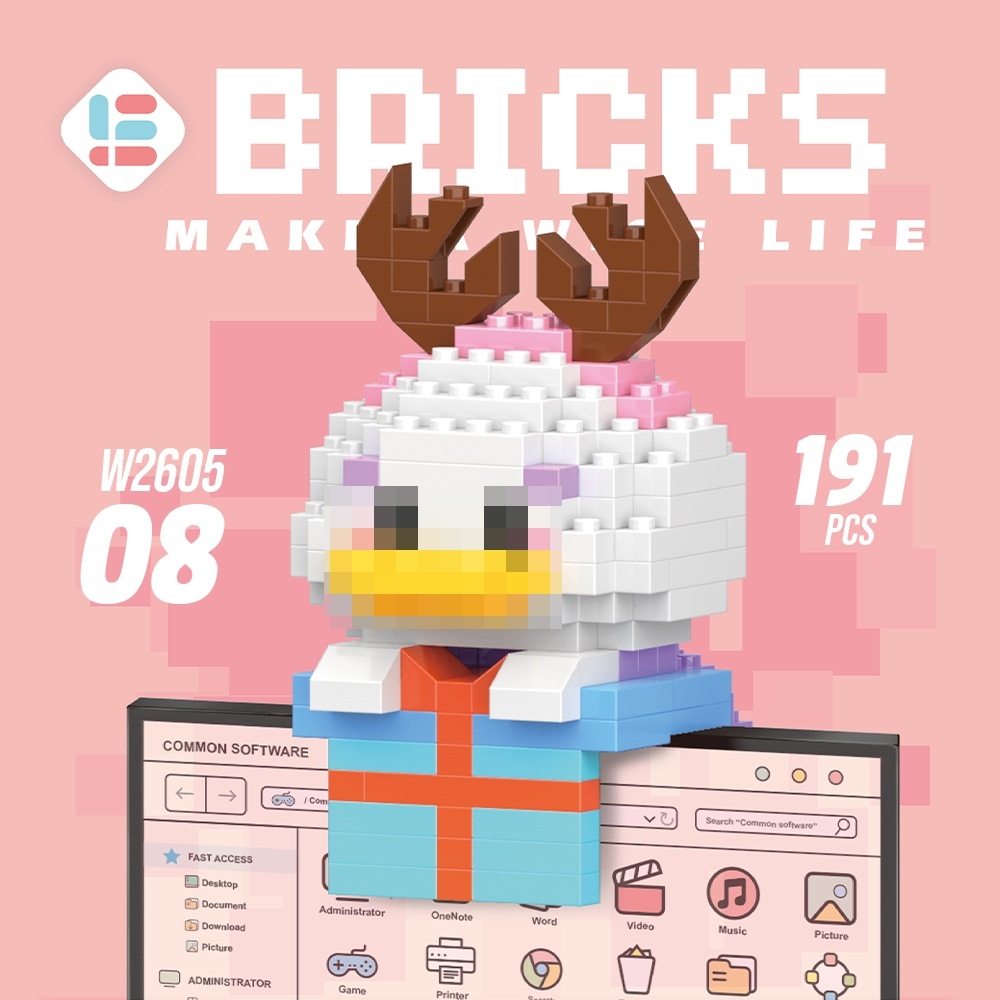 Building Block Nano Bricks Cute Cartoon (Make A Wise Life) 5mm & 8mm 14 ...