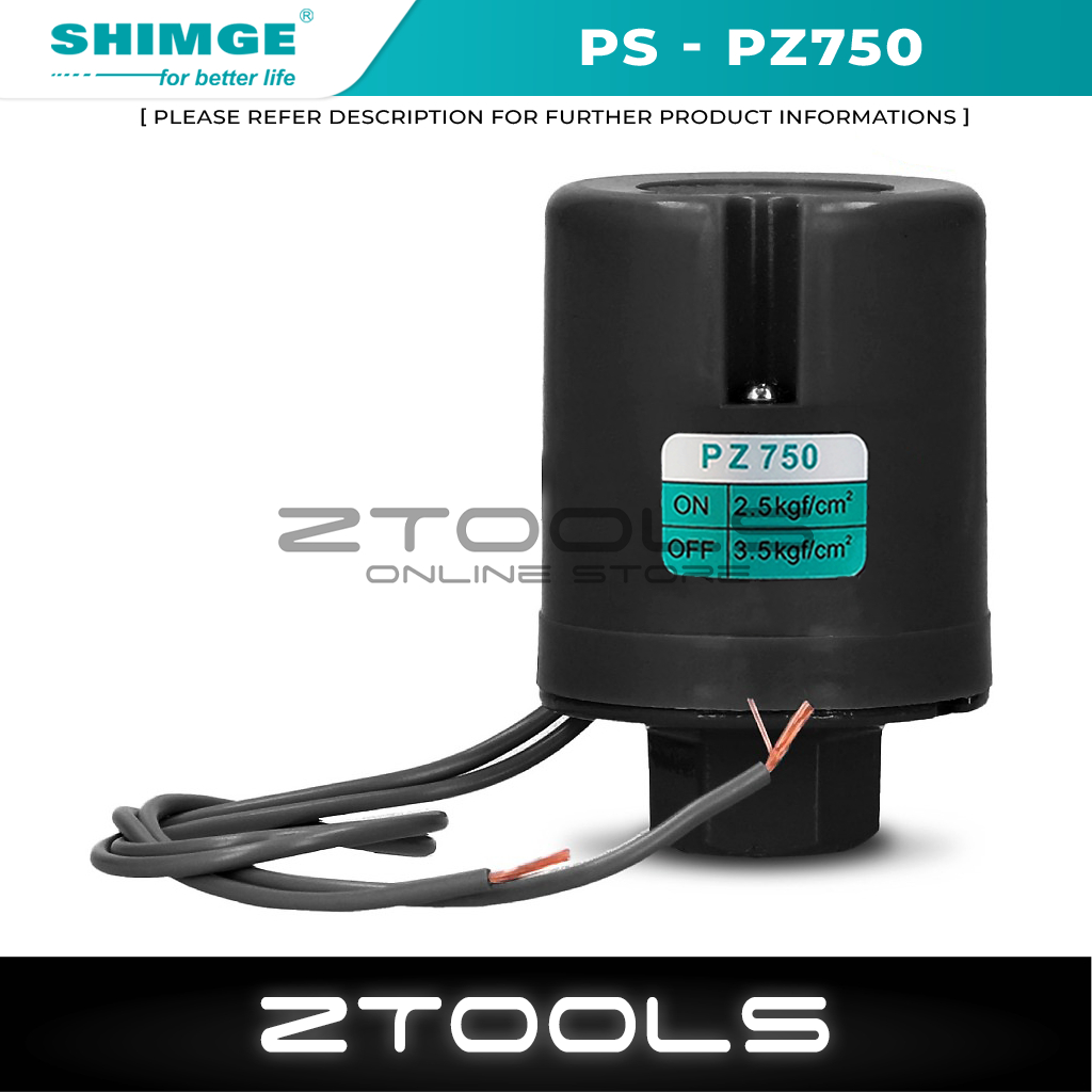 SHIMGE PZ-Series Pressure Switch PZ125 PZ370 PZ550 PZ750 (3/8 ...