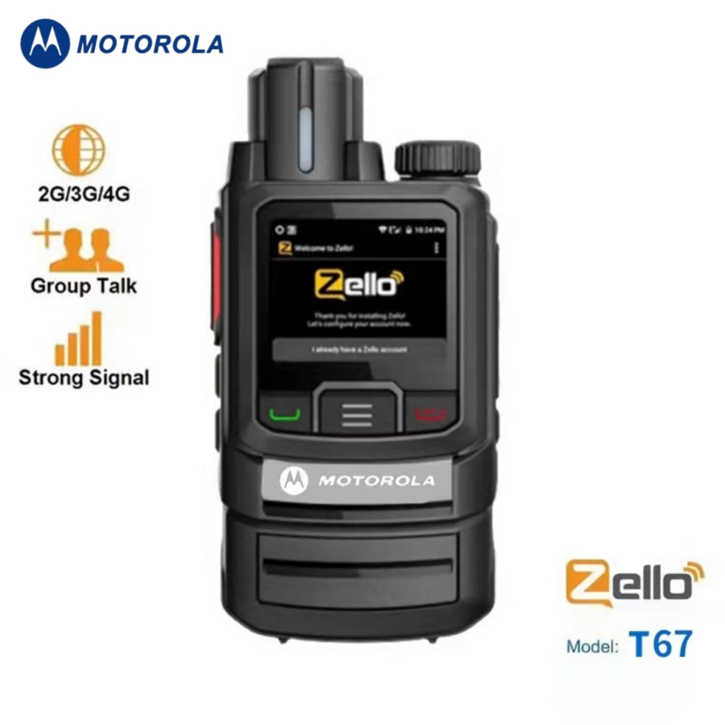 5000KM Global PTT Zello Mini Motorola Walkie Talkie T67 SIM Network ...
