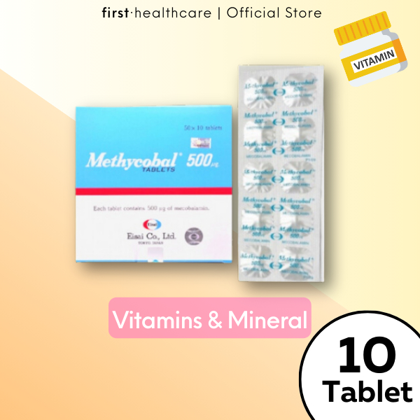 Methylcobal 500 Vitamin B12 500mcg Eisai Methycobal [10 tablets Per ...