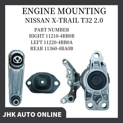 NISSAN X-TRAIL T32 ENGINE MOUNTING RIGHT /LEFT / REAR ORIGINAL NISSAN ...