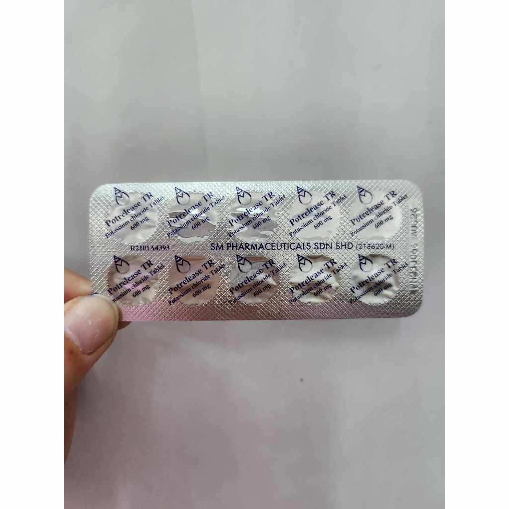 POTRELEASE TR 600MG (POTASSIUM CHLORIDE) TABLET 10'S/STP | Shopee Malaysia