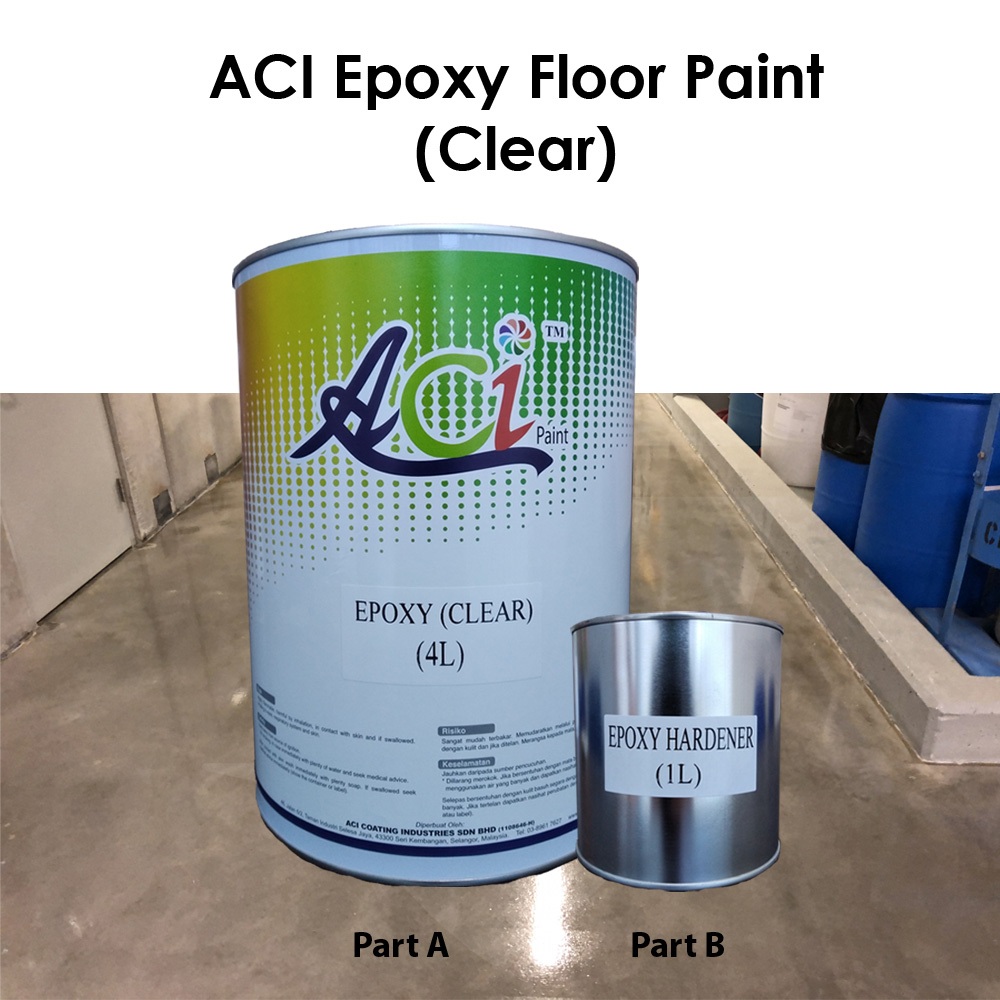 ACI Epoxy Floor Paint (Clear) - 5L | Shopee Malaysia