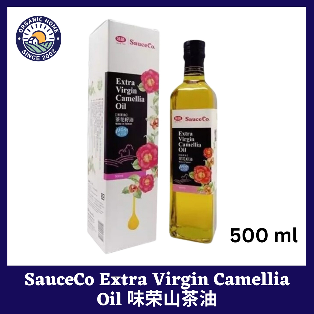 SauceCo Extra Virgin Camellia Oil (Vegetarian) 初榨苦茶油 500ML | Shopee ...
