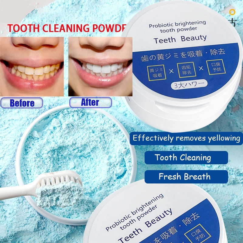 Probiotic tooth cleaning powder 50g teeth whitening Pemutih Gigi powder ...